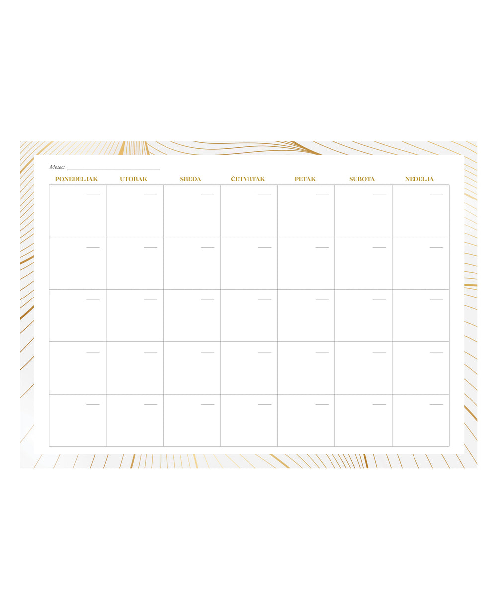 Stoni mesečni planer 2 – Moj rokovnik